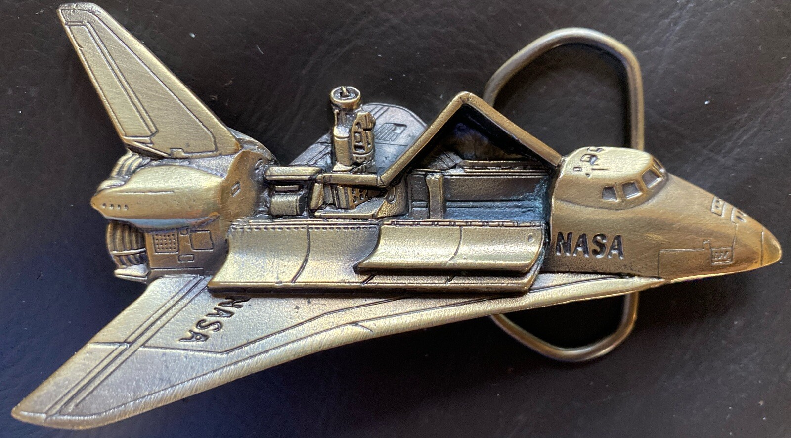 Vintage 1979 3D NASA Space Shuttle Belt Buckle #377 N… - Gem