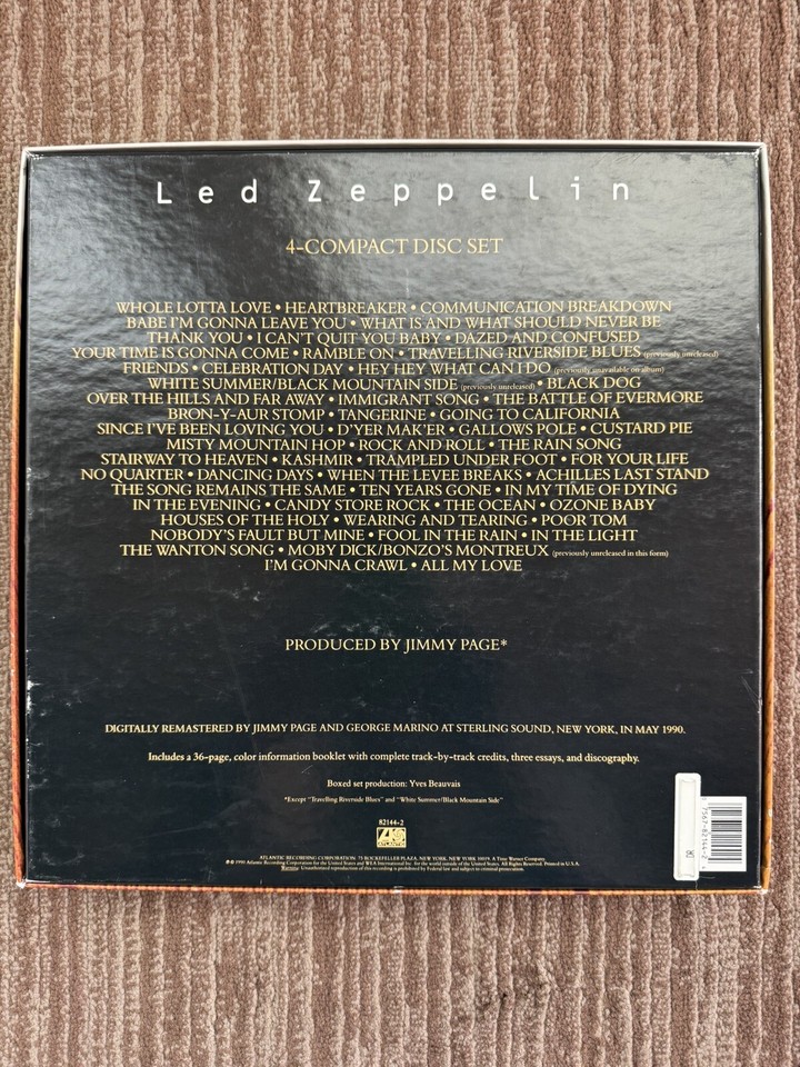 Led Zeppelin [Box Set] [Box] by Led Zeppelin (CD, Oct-1990, 4 Discs ...