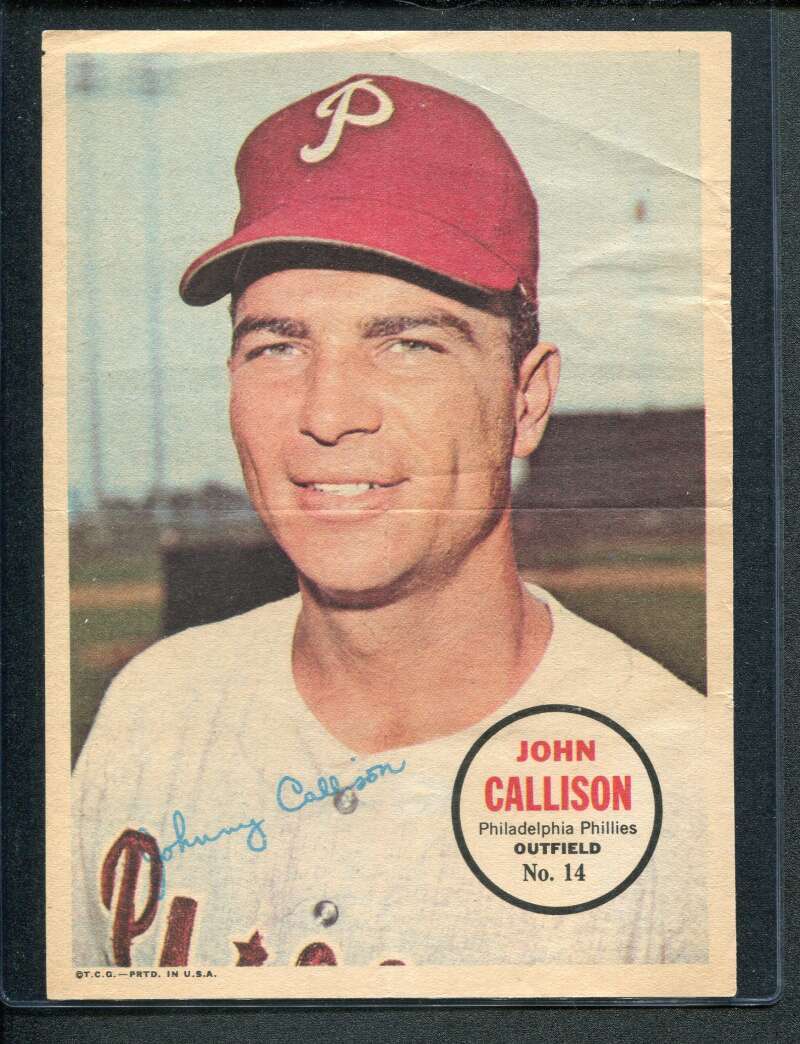 1967 Topps - Poster Inserts #14 Johnny Callison for sale online | eBay