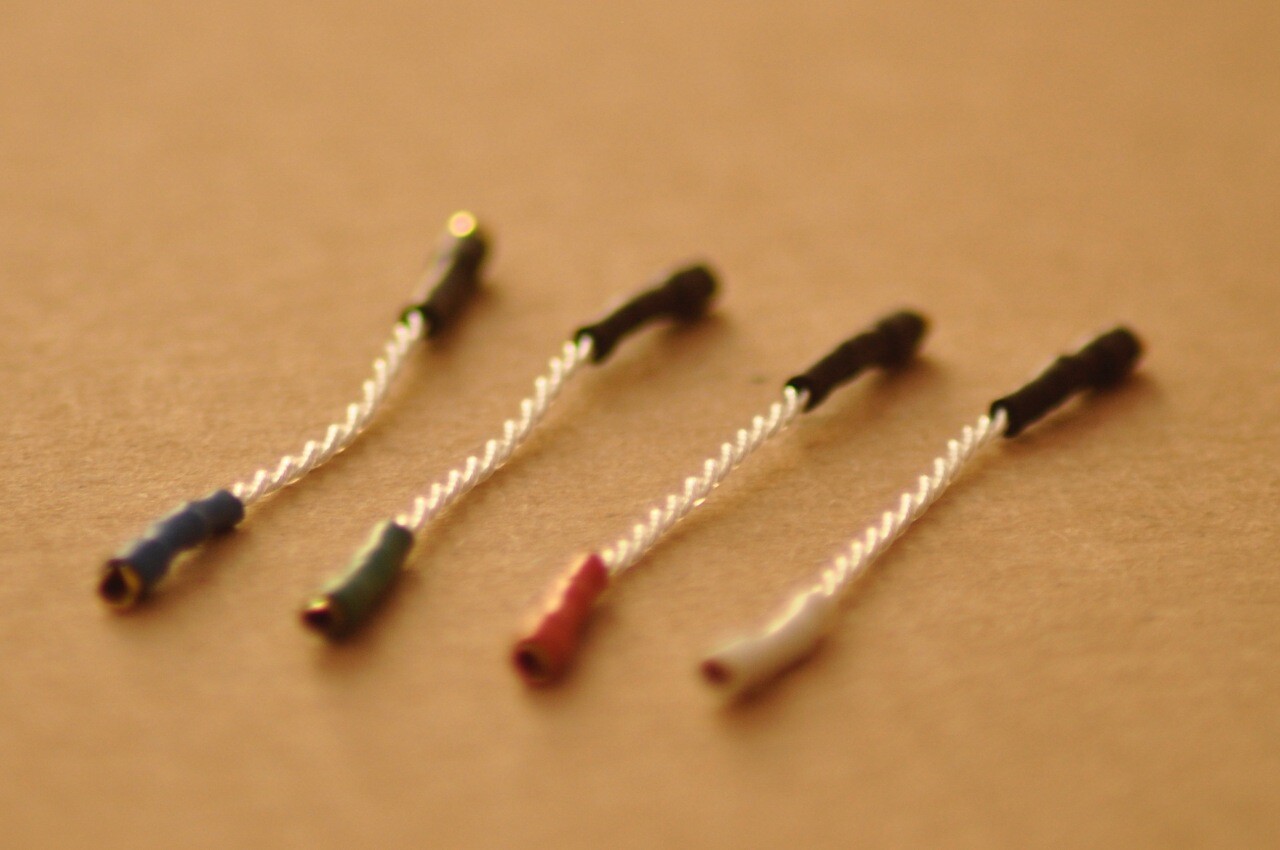 Cartridge wires 5N Silver Litz Headshell stylus lead set 1.2mm Gold ...