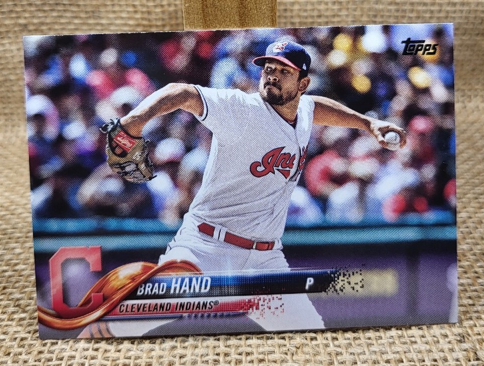 2018 Topps Update Brad Hand Baseball Card US232 Indians FREE S&H A7 ...