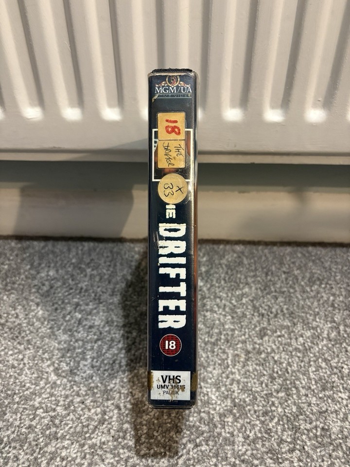 The Drifter Movie On VHS Video Cassette Big Box Cert 18 MGM 1988 Roger ...