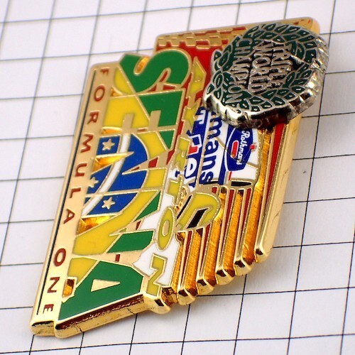 Pin badge Ayrton Senna F1 driver France limited pin Rare vintage pin ...