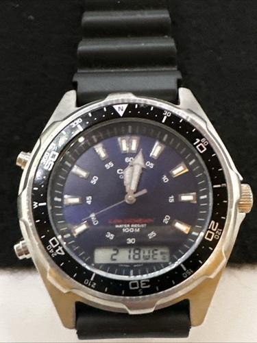 Vintage Mens Casio Arnie 2701 AMW-320R Watch Chronograph Alarm | eBay