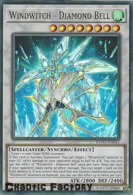 YUGIOH BLVO-EN043 Windwitch - Diamond Bell Ultra Rare 1st Edition NM ...