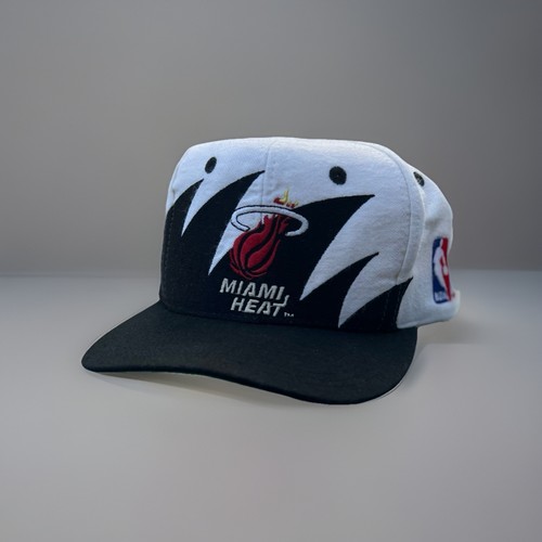 RARE LOGO ATHLETIC Miami Heat Shark Tooth Hat Vintage 1990S Nba ...