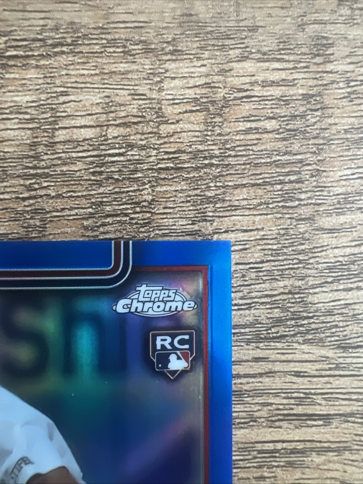 2025 Topps Chrome Thomas Saggese Rookie Auto #RA-TSA Blue Refractor ...