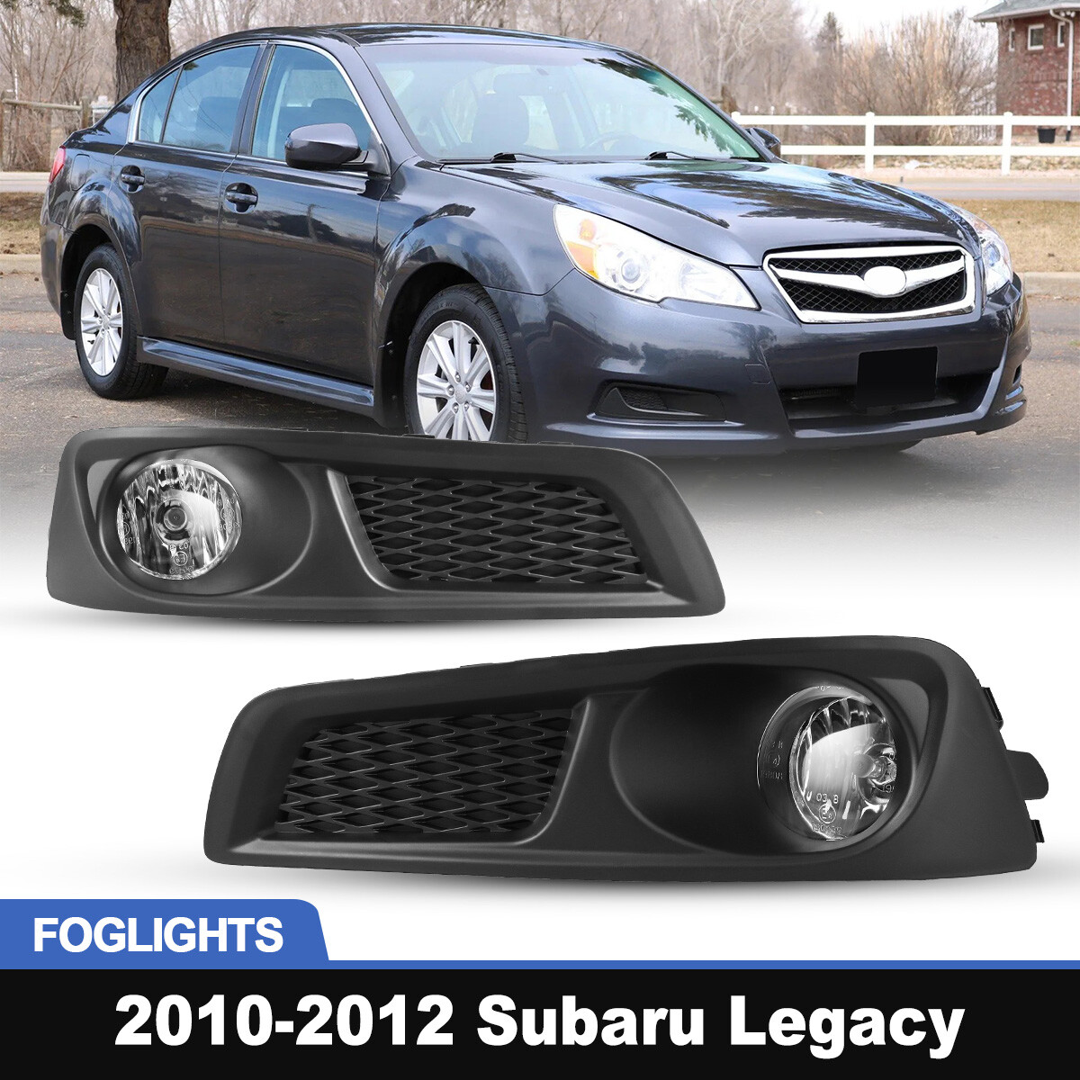 For 2010 2011 2012 Subaru Legacy Fog Lights Driving Bumper W/Wiring ...