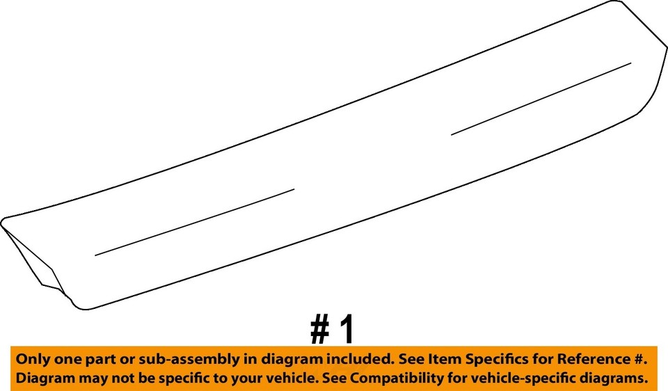 Chevrolet GM OEM 15-16 Suburban-High Mount 3rd Third Brake Light-Lamp ...