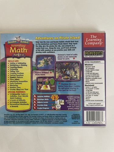 Lot of 3 Reader Rabbit CD-ROMs Personalized Kindergarten Reading Math 4 ...