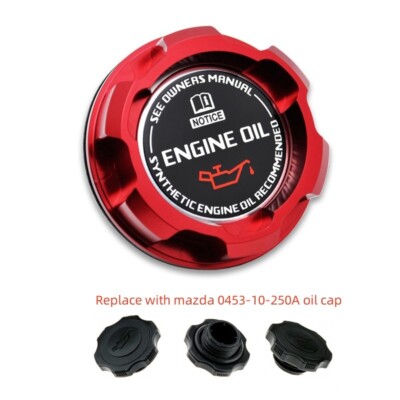 Red Aluminum ENGINE Oil Cap For Mazda RX8 RX7 MIATA PROTEGE 626 323 ...