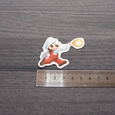Super Mario Bros 3D World | Fire Mario Running Fireball Sticker Decal ...