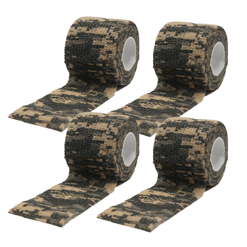4 Roll Tape Army Camo Wrap Rifle Gun Shooting Hunting Camouflage ...