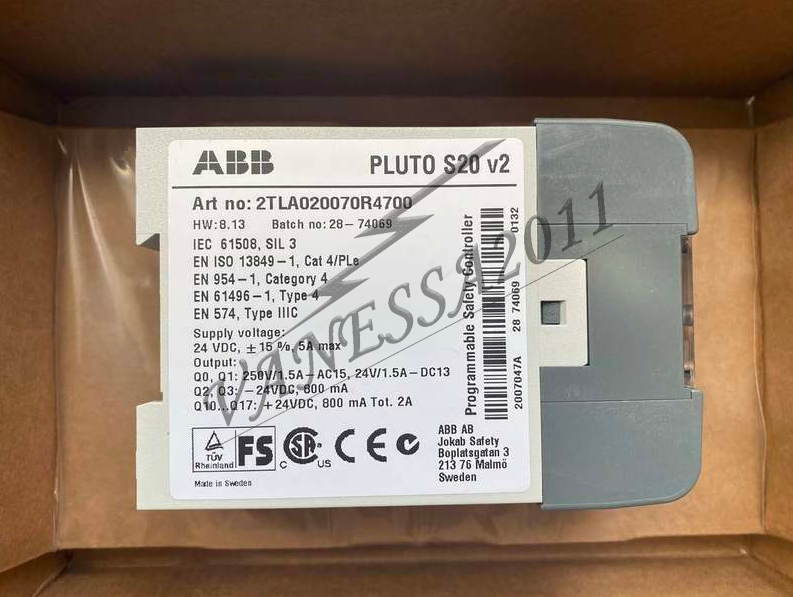1PCS NEW ABB 2TLA020070R4700 PLUTO S20 V2 PROGRAMMABLE SAFETY ...