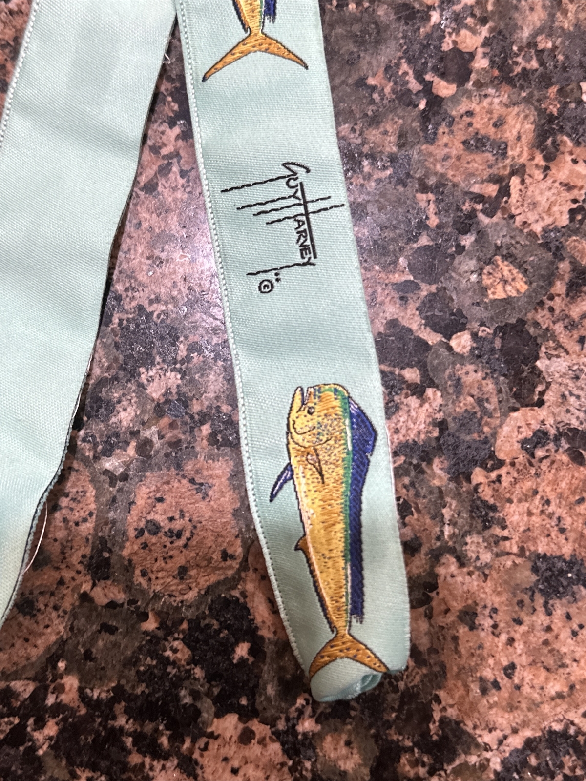 GUY HARVEY Eyewear Sunglass Holder Retainer Cord Strap Sea Foam Bull ...