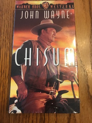 Chisum (VHS, 1997, Warner Bros. Westerns Collection) John Wayne Ships N ...