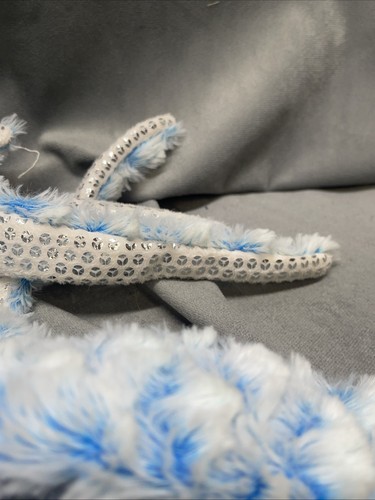 Octopus Plush Very Large 36” Blue Stuffed Sea Animal Super Soft Sequin ...