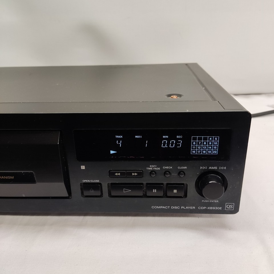 SONY CDP-XB930E QS CD PLAYER UK SPECIAL EDITION BLACK HIFI SEPARATE ...
