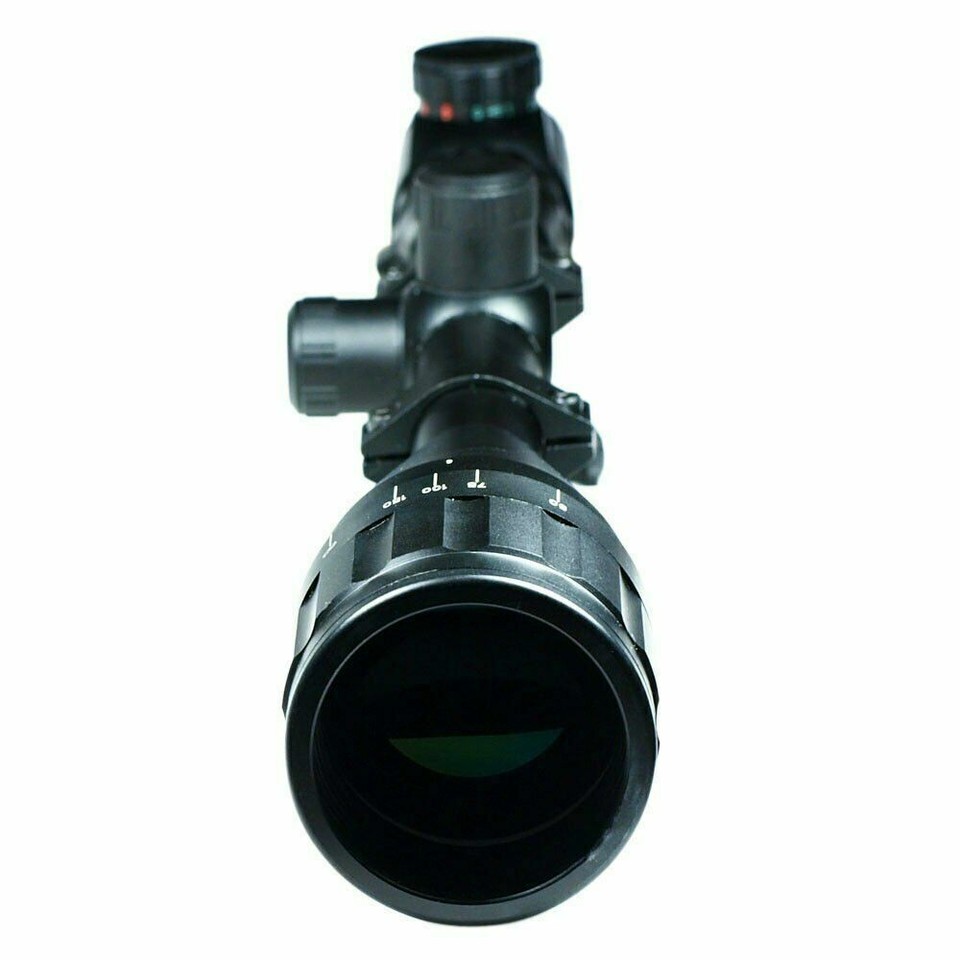 New 6-24x50 AOEG Hunting Rifle Scope Red Green Mil-dot Illuminated ...