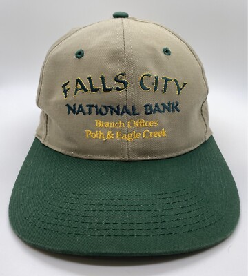 Falls City National Bank Poth & Eagle Creek Cap Hat Adult Snapback ...