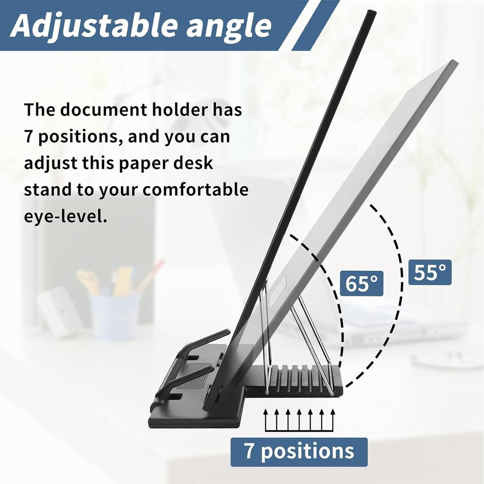 Adjustable Book Holder High Quality Metal Desktop Document Holder ...