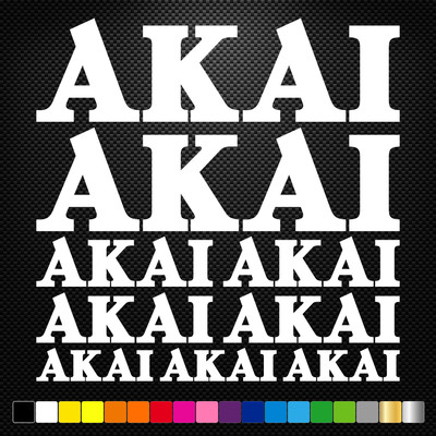 Convient à AKAI 9 Stickers Autocollants Adhésifs Moto Voiture Sponsor ...