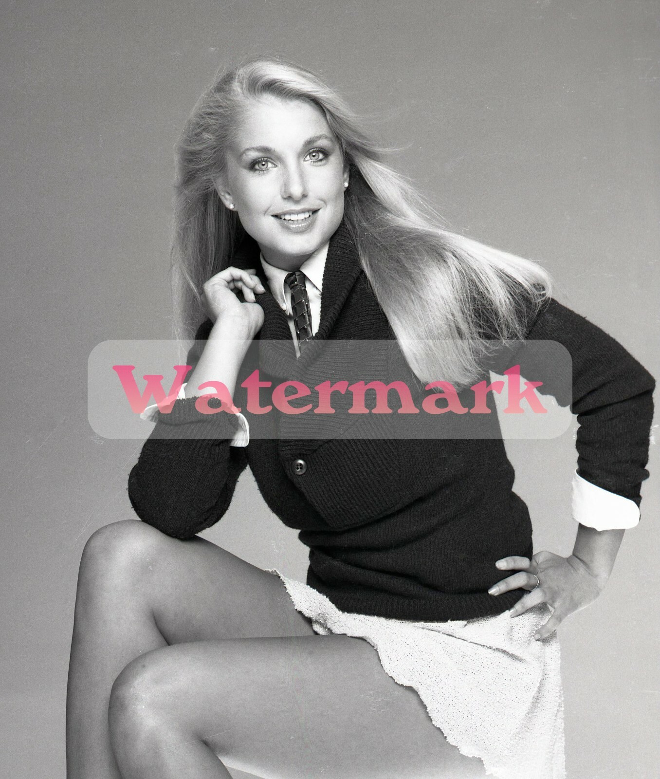 Young HEATHER THOMAS Schoolgirl Skirt ** Hi-Res Fine Art Archival Photo ...