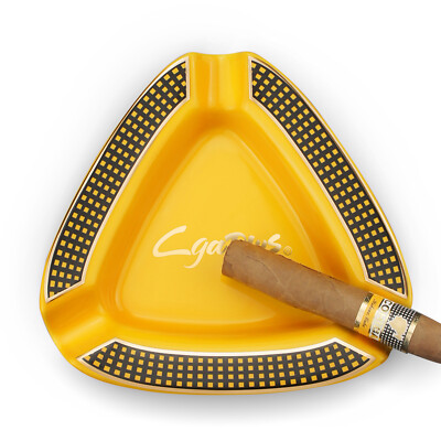 Cigar Ashtray Triangle- Large Rest Outdoor Cigars Ashtray for Indoor ...