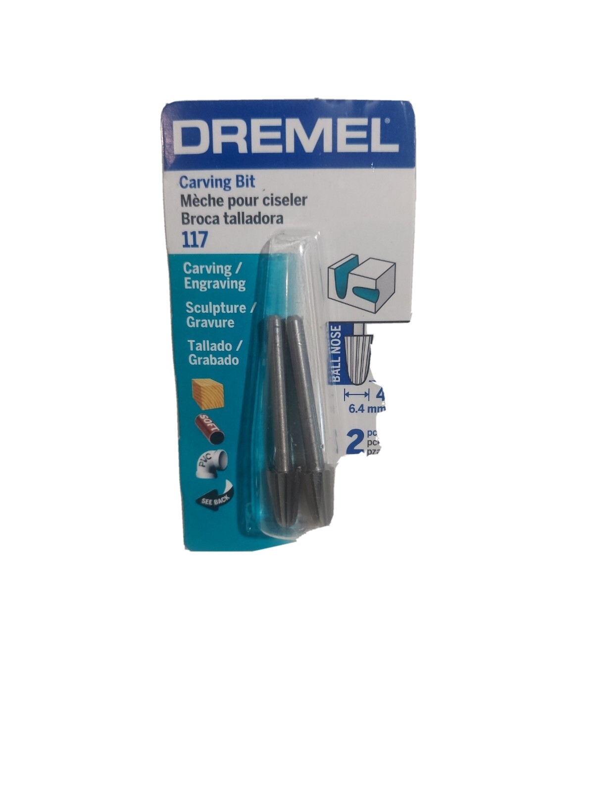 2 NEW DREMEL AUTHENTIC 117 HIGH GRADE STEEL, HIGH SPEED STEEL CUTTER 1/ ...