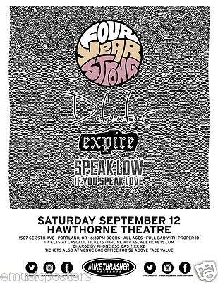FOUR YEAR STRONG/ DEFEATER/ EXPIRE/ SPEAK LOW 2015 PORTLAND CONCERT ...