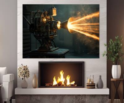Retro Projector Wall Art Canvas Unframed Print Art | eBay Australia