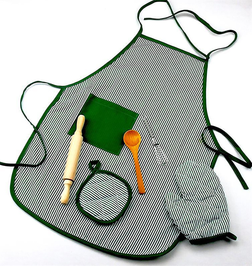 6pcs Kids Cooking And Baking Set Kitchen Costume Pretend Role Play Kit ...