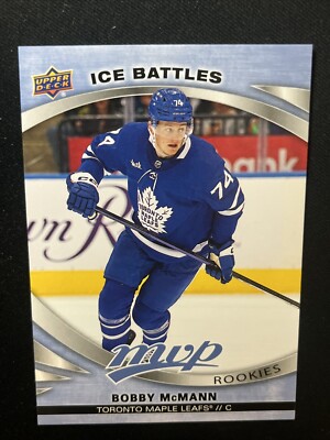 23-24 UD MVP Hockey Rookies Ice Battles 222 Bobby McMann | eBay