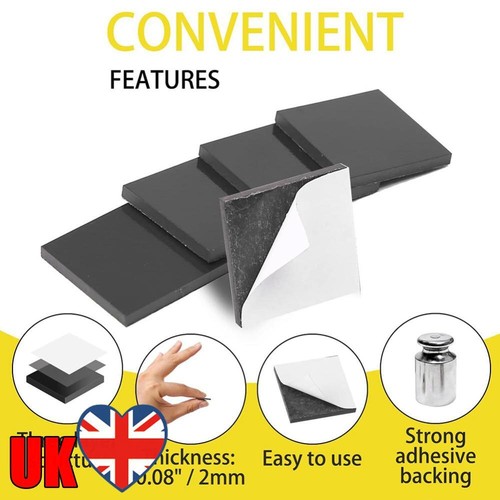 110Pcs Self Adhesive Magnets Soft Square Sticky Magnet Use for Fridge ...