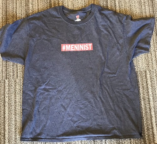 Meninist T Shirt Anti Feminism Pro Men’s Rights Gray XL Red pill | eBay