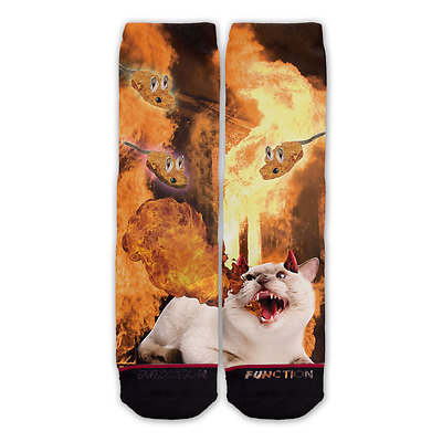 Function - Devil Cat Printed Sock novelty socks sublimation socks funny ...