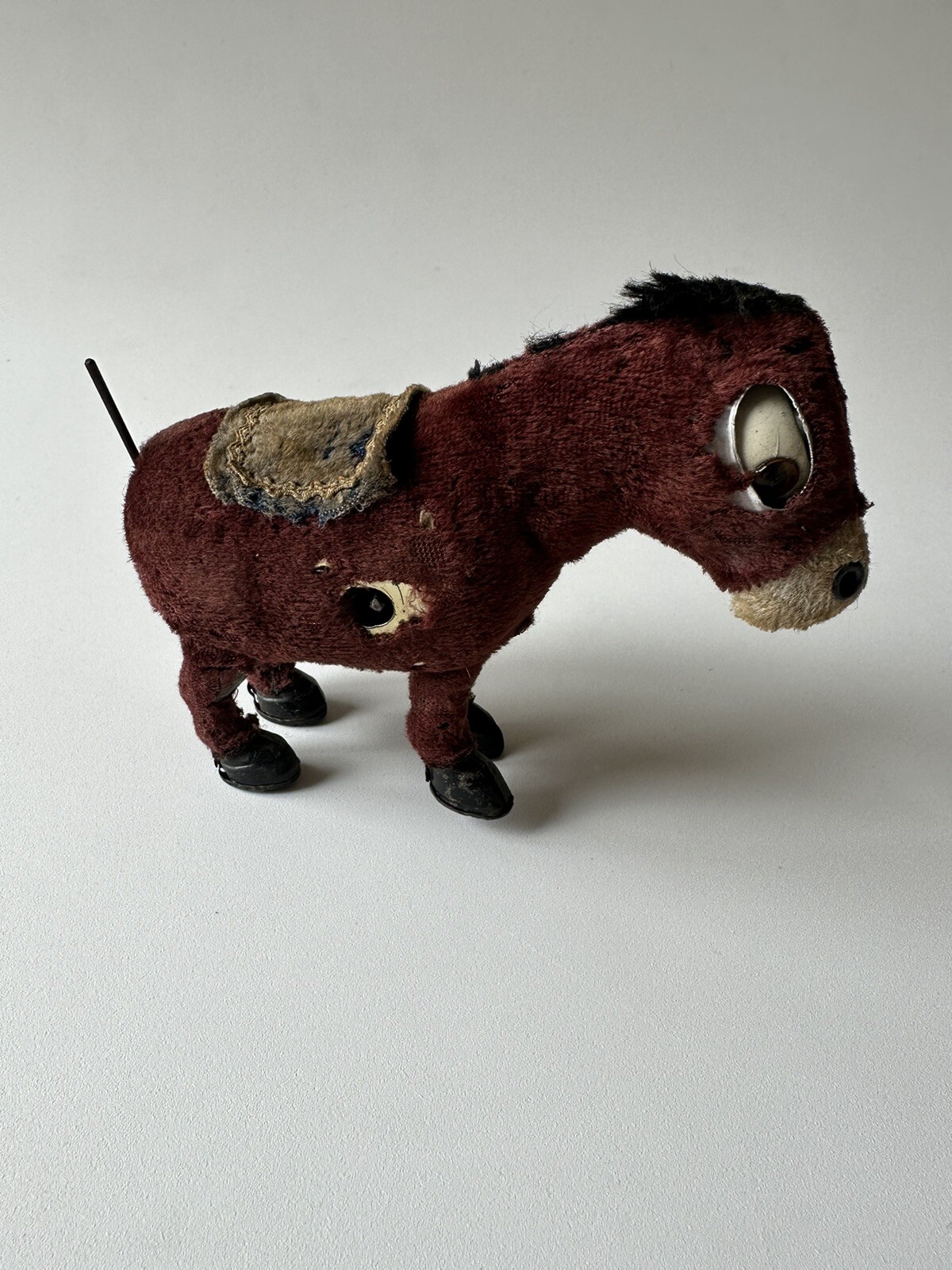 Vintage 1950's Wind-up Mechanical Winking Donkey Toy Figure Made in ...