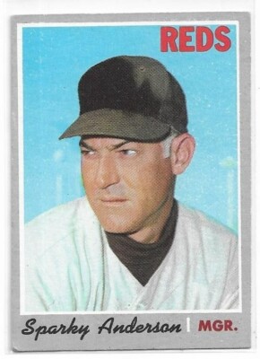 SPARKY ANDERSON 1970 Topps Baseball card #181 Cincinnati Reds EX | eBay