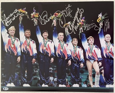 1996 US Olympic Gold Medal Gymnastics Team X6 Signed 16x20 Photo ...