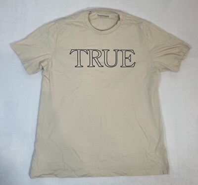 Beige True Religioin RLGN T-Shirt Jean Brand Size Xtra Large . Preowned ...