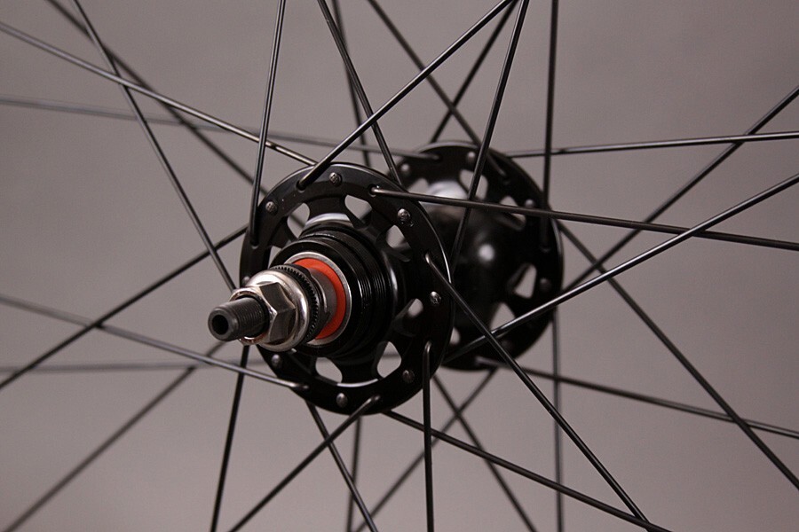 H + PLUS SON TB14 Rims Black Formula Track Hubs Single Speed Fixed Gear ...
