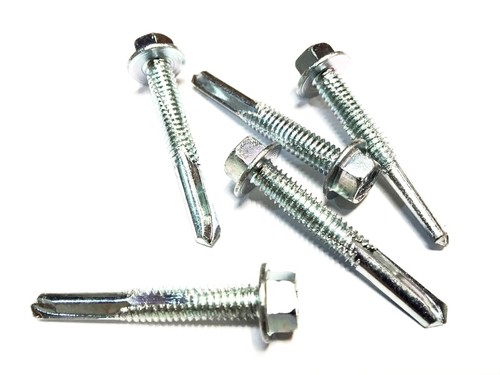 5.5 x 38mm Heavy Section Tek Screw BZP Teks Screws Fine Thread x 100 ...