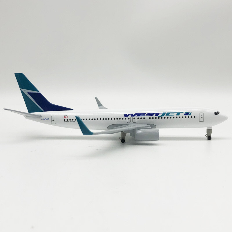 1/300 20cm American Westjet B737 Airplane Model Alloy Diecast Aircraft ...