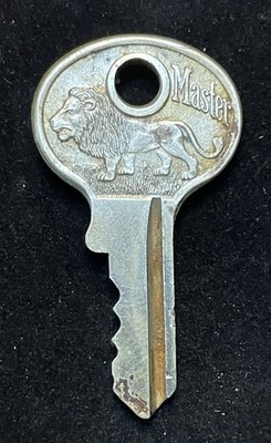 Vintage Master Lock Co. Padlock Key 2383 With Lion Logo Made In ...