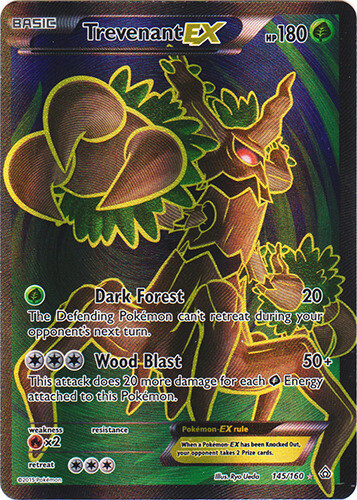 1x Trevenant-EX - 145/160 - Full Art Ultra Rare Moderately Played ...