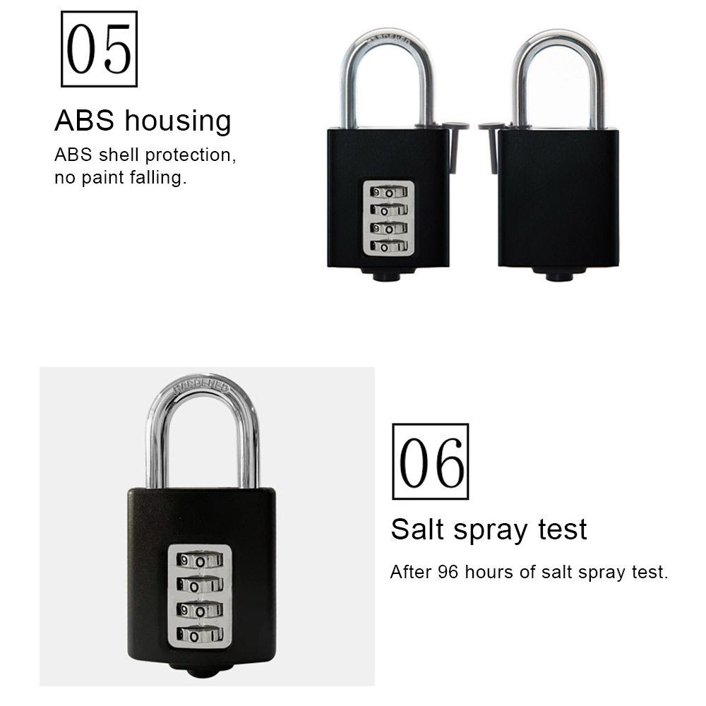 proof Strengthen Mechanical Padlock Anti-theft Combination Lock Door ...