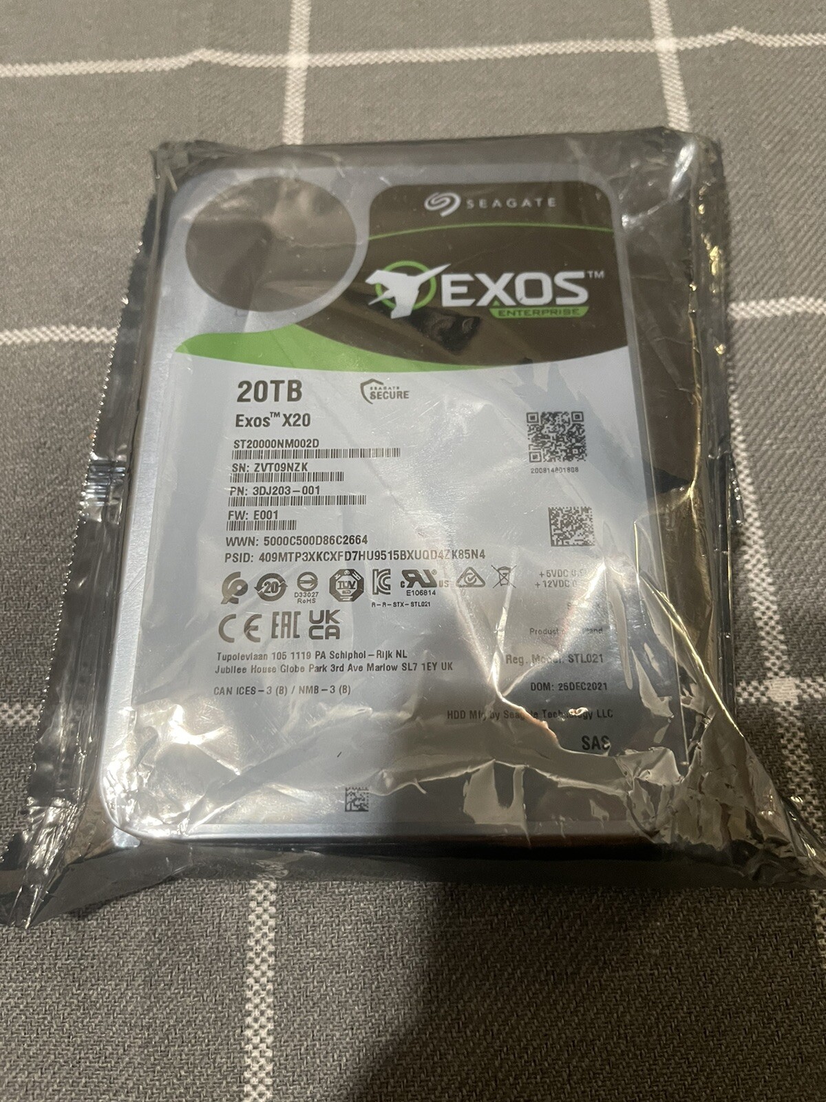 Seagate Exos X20 20TB SAS 12Gb/s 3.5" Enterprise Hard Drive ...