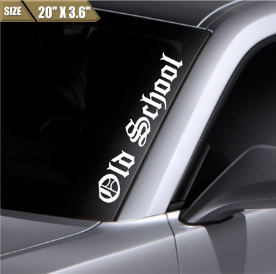 Old School Windshield Sticker Vinyl Window Decal Car Sticker Fit Honda ...
