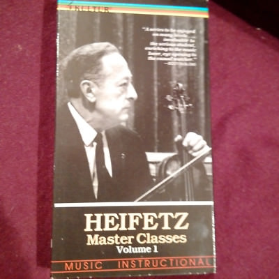 Heifetz ~ Master Classes Vol 1 VHS | eBay
