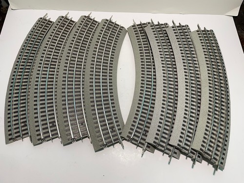 Lionel Trains O Scale Train Track Fastrack Lot 8 Pieces 036 Full Circle ...